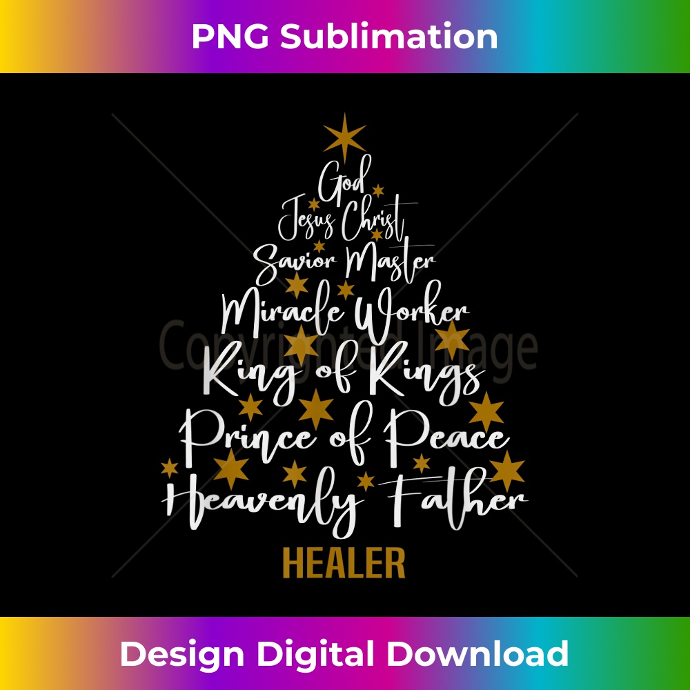 Christmas Bible Names of Jesus Tree Shaped Motivational - Vi - Inspire ...