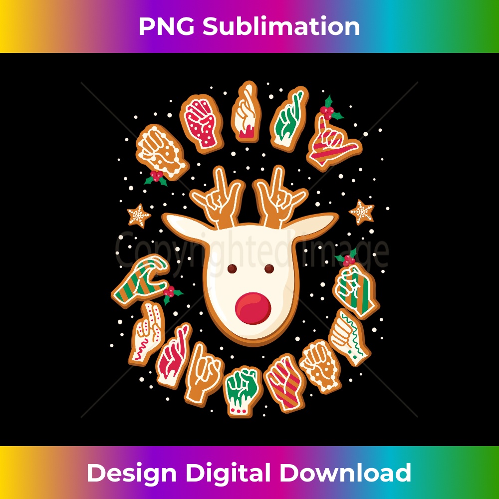 ASL Christmas Reindeer American Sign Language Gingerbread Lo | Inspire ...