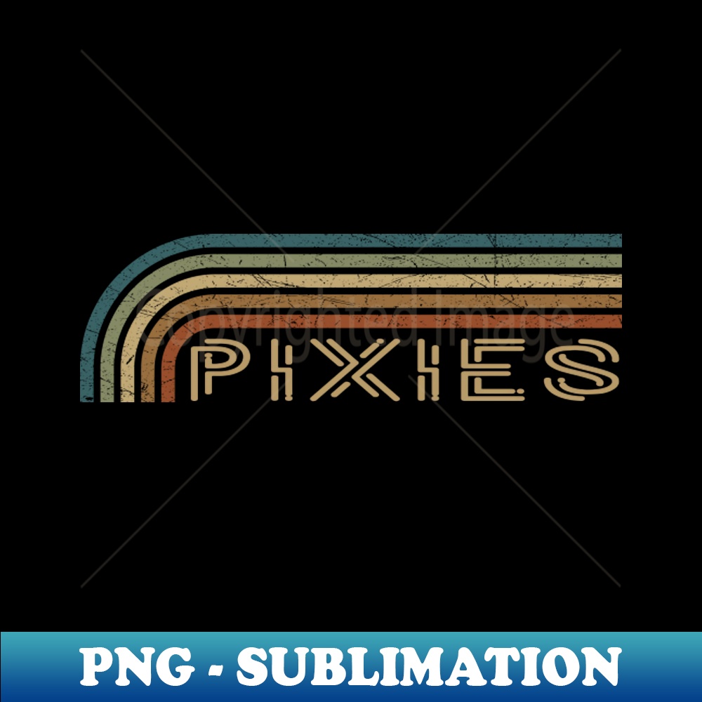 Pixies Retro Stripes - PNG Transparent Sublimation Design - | Inspire ...