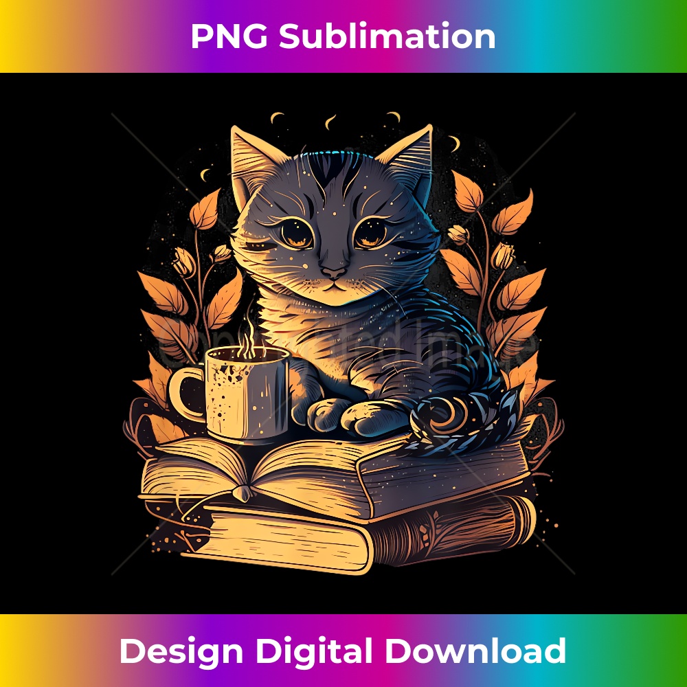 Cat Reading A book - Artisanal Sublimation PNG File - Spark - Inspire ...