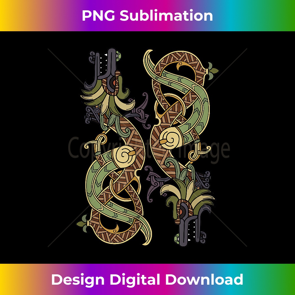 Celtic Dragons Nordic Mythical Viking Tribal Gift - Edgy Sub | Inspire ...