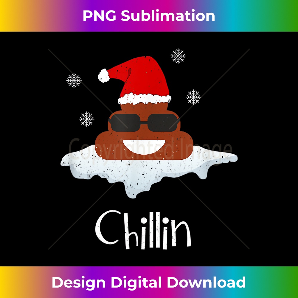Christmas Poo Poop Emoticon Santa Hat Chillin Snow Vintage - | Inspire ...
