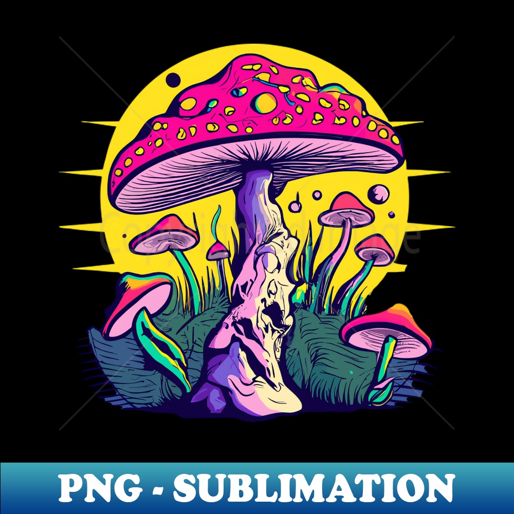 Psychedelic Fairy Tale Magic Mushrooms - High-Resolution PNG - Inspire ...