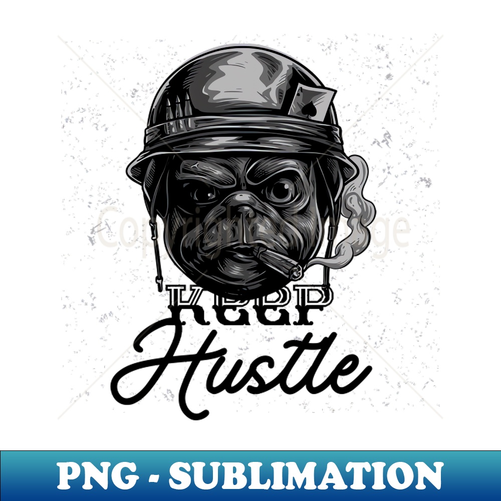 White Illustrative Keep Hustle - Premium Sublimation Digital | Inspire ...