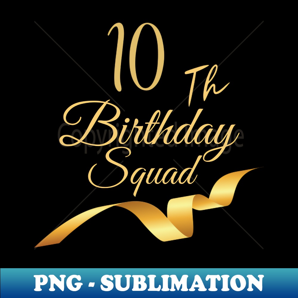 10Th Birthday Squad Birthday party funny Essential T-shirt - | Inspire ...