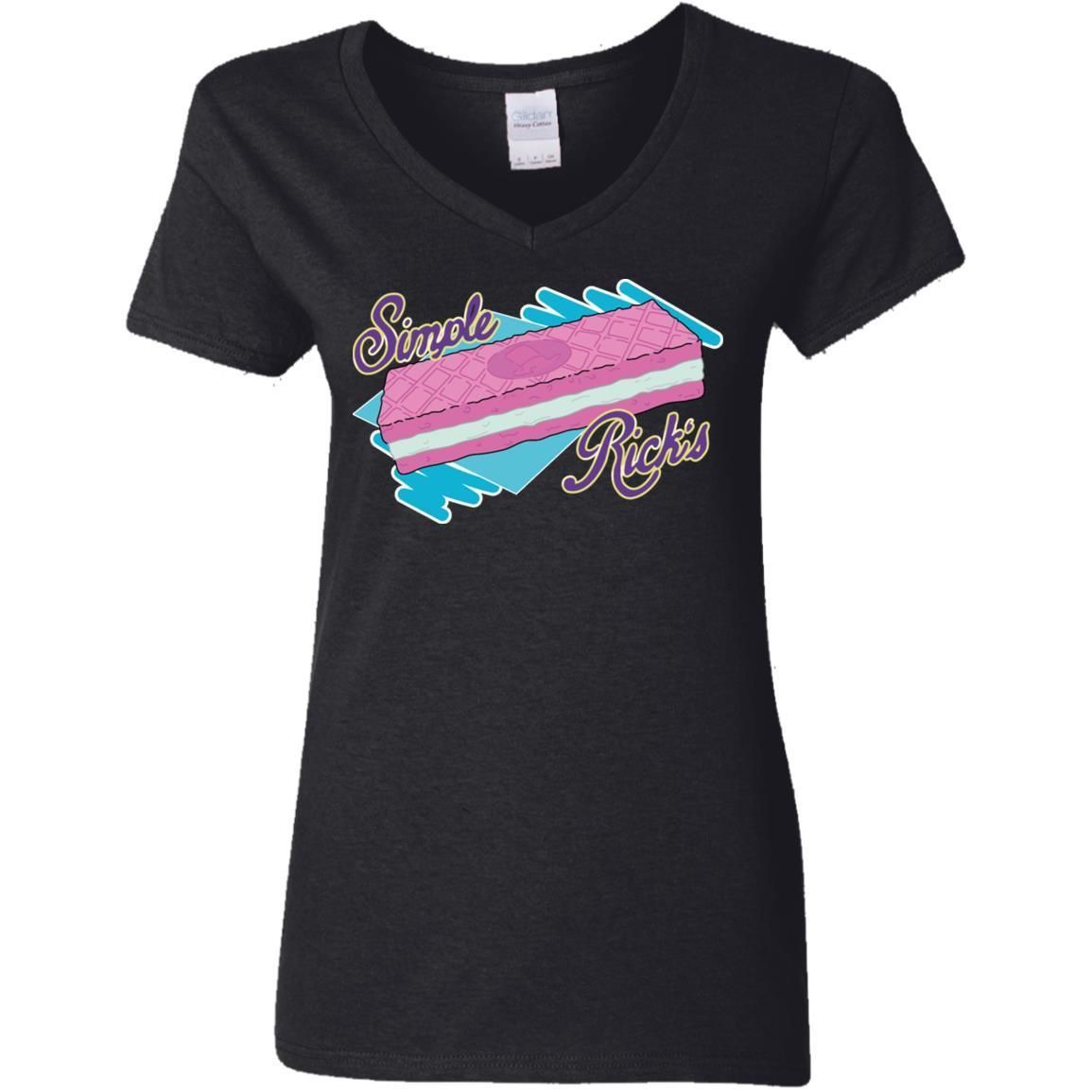 Rick And Morty Simple Ricks Wafer Cookie Women V-Neck T-Shir | Inspire ...