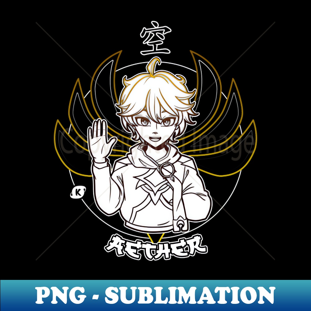 Aether - Genshin Impact - PNG Transparent Sublimation Design | Inspire ...