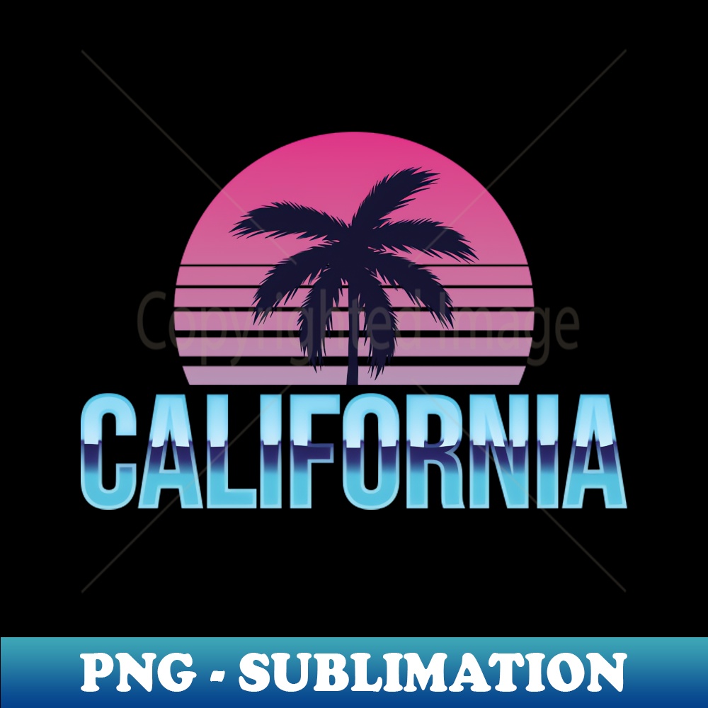CALIFORNIA 80s beach - Aesthetic Sublimation Digital File - | Inspire ...
