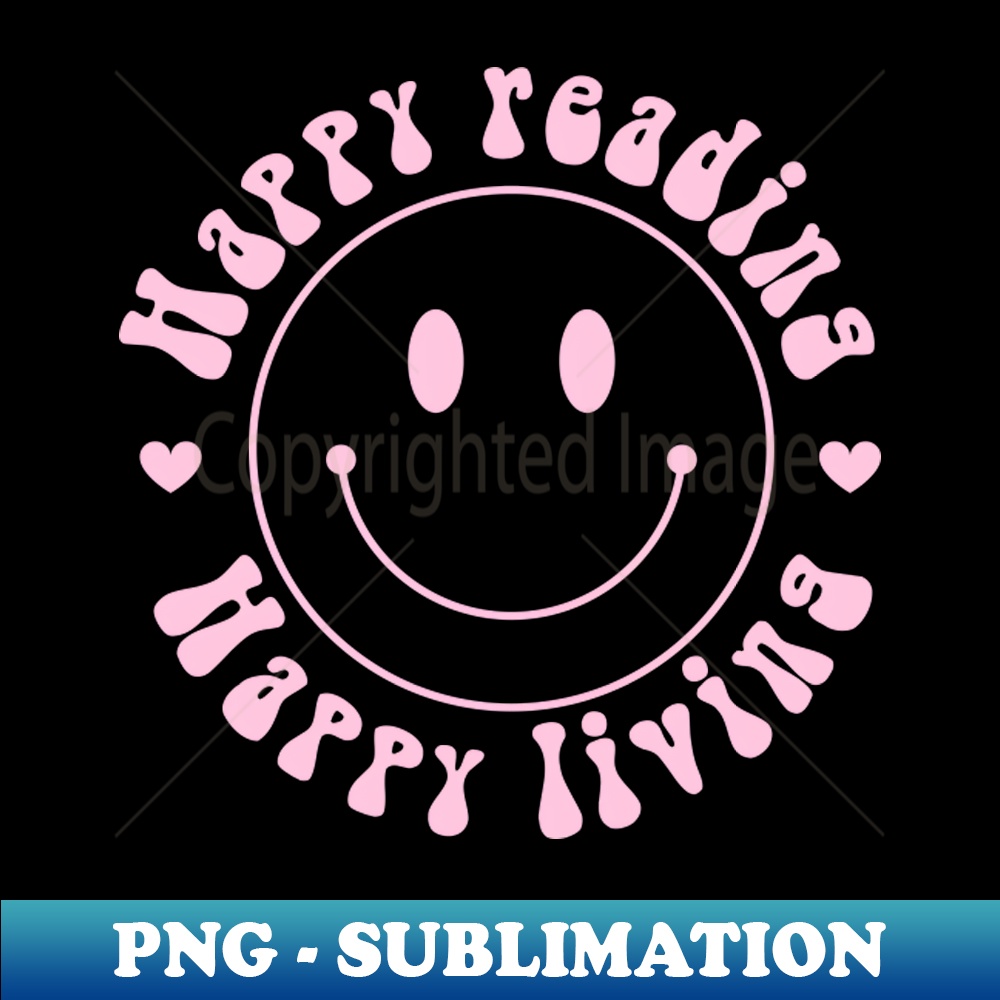 Happy Reading Happy Living Book Nerd Hot Barbie Pink Smiley | Inspire ...