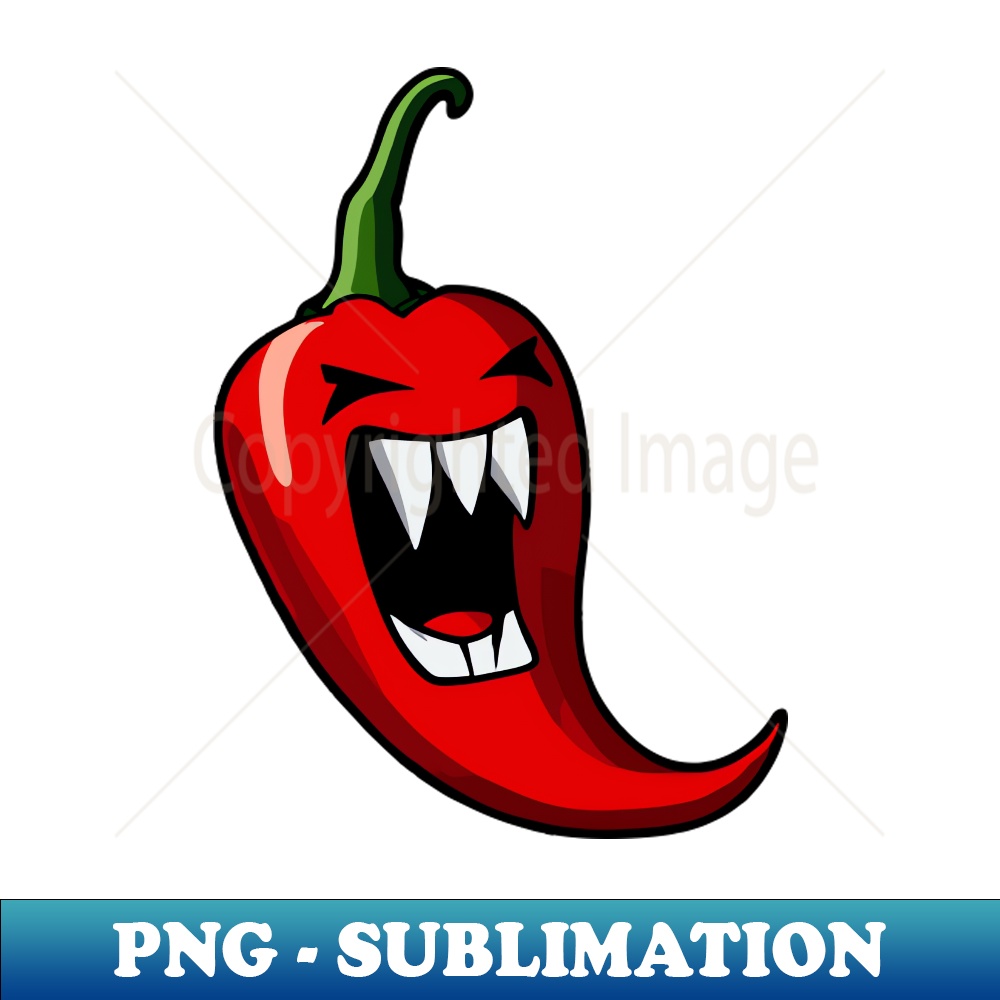 Angry Red Chili Hot Pepper - PNG Sublimation Digital Downloa | Inspire ...