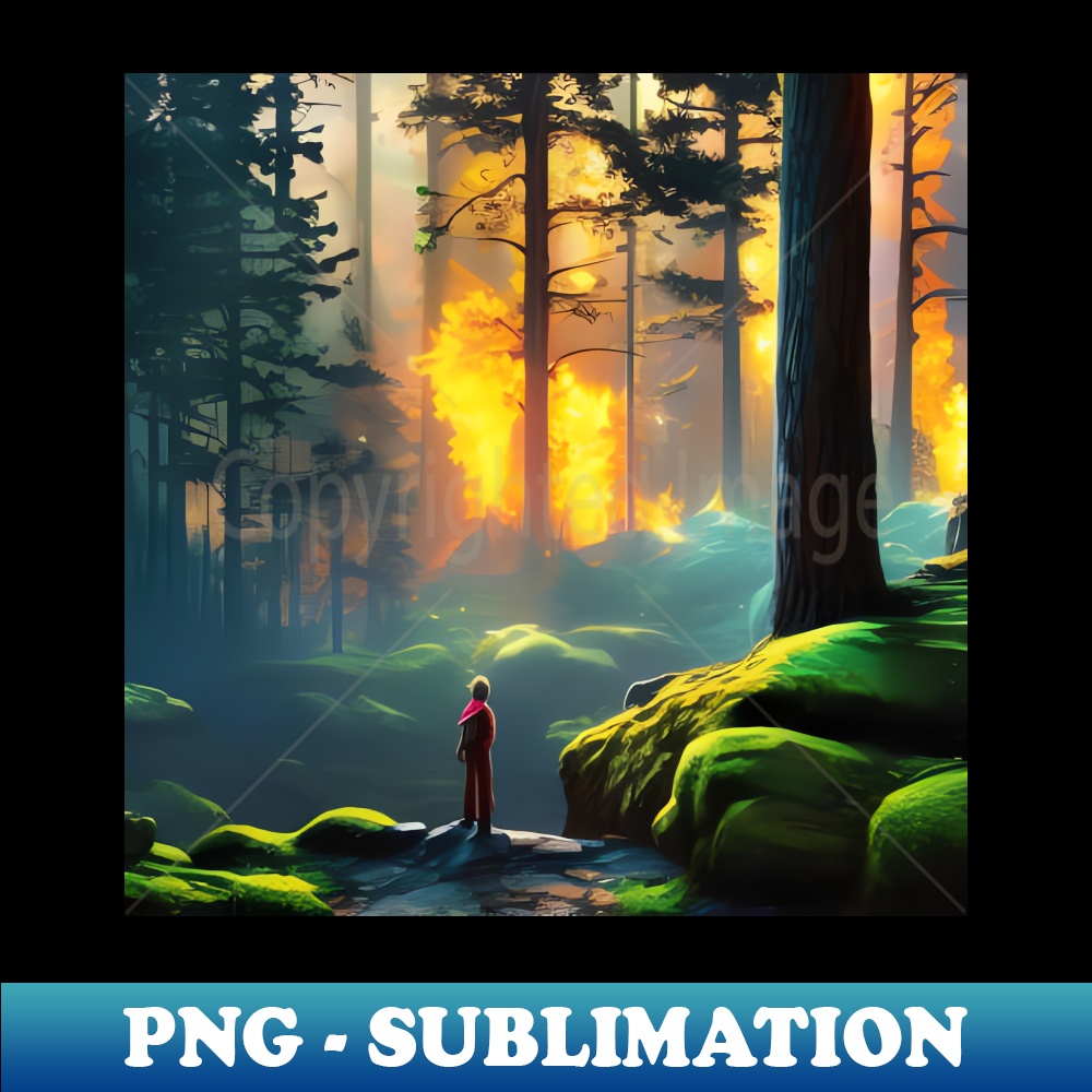 Forest Fire - PNG Transparent Digital Download File for Subl | Inspire ...