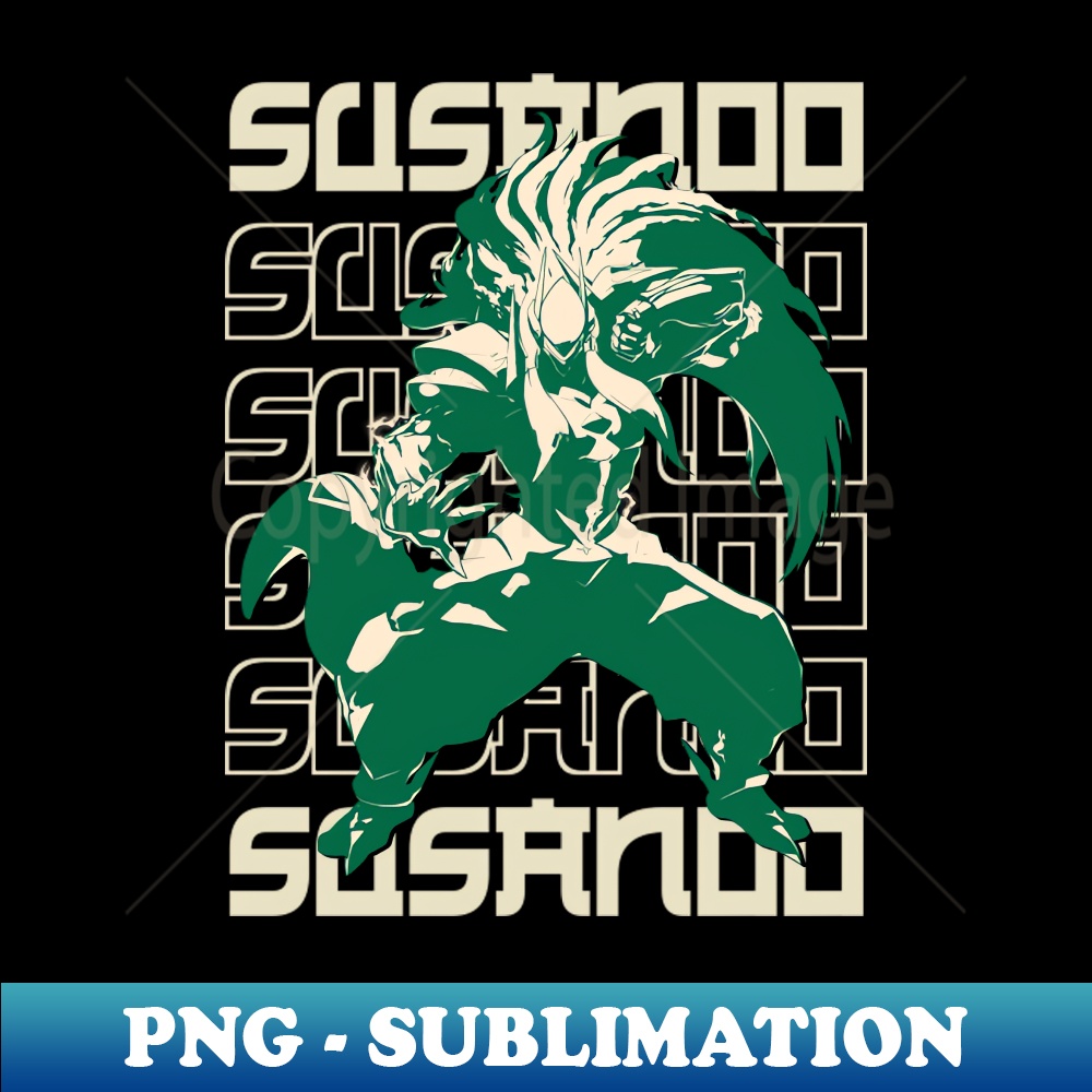 Green Susanoo text style - High-Resolution PNG Sublimation F - Inspire ...