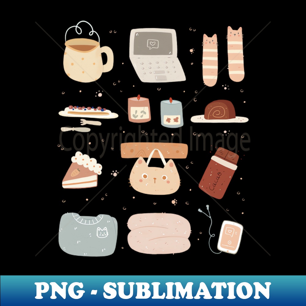 Cozy day doodles - Instant PNG Sublimation Download - Boost - Inspire ...