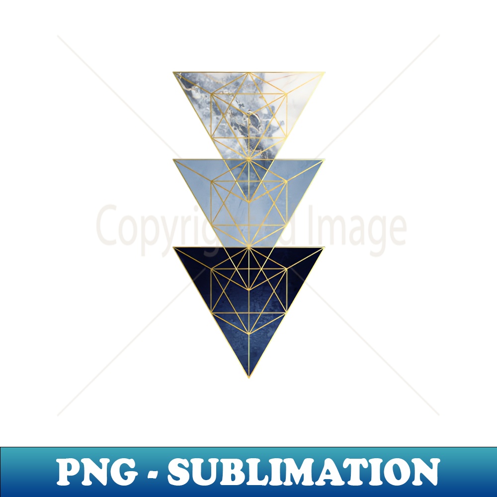 Navy and Gold Geometric - Sublimation-Ready PNG File - Boost | Inspire Uplift