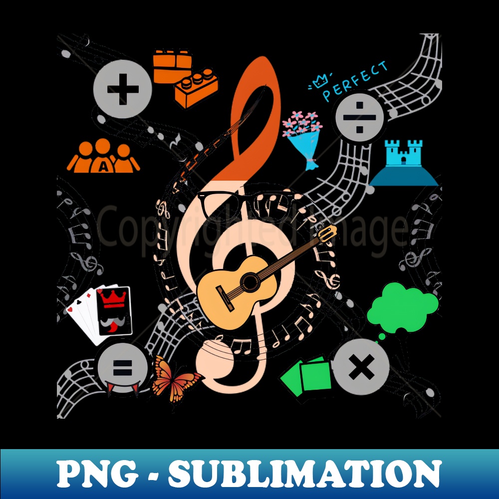 World of Perfect Music - PNG Transparent Sublimation Design - Inspire ...