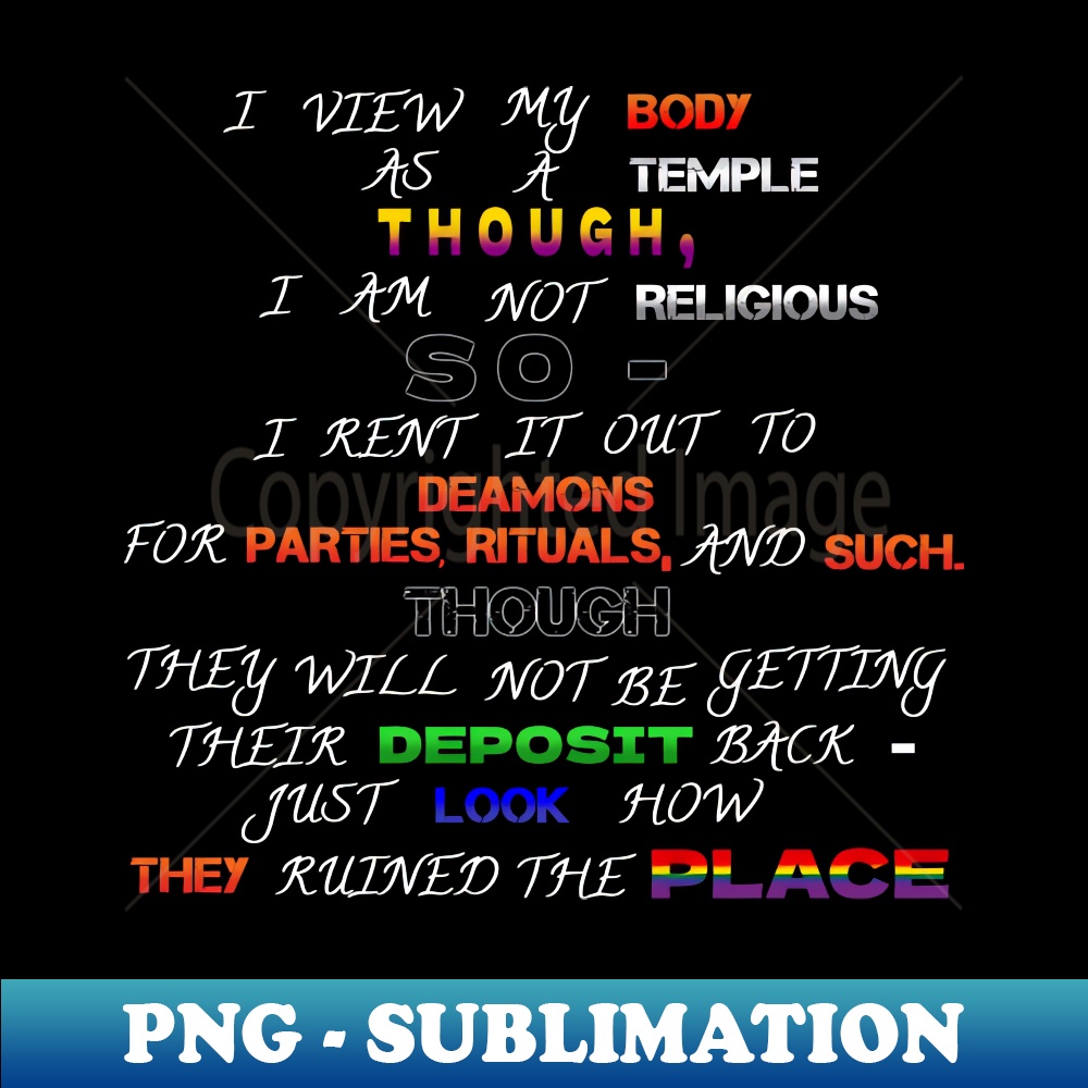 I rent my body to demons - Instant Sublimation Digital Downl | Inspire ...