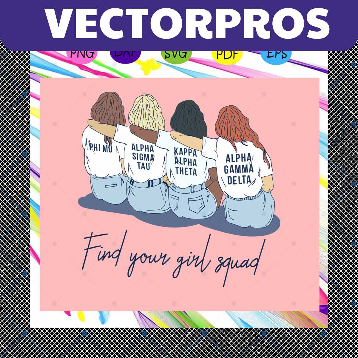 Find your girl squad, kappa delta svg, alpha kappa alpha, ka | Inspire ...