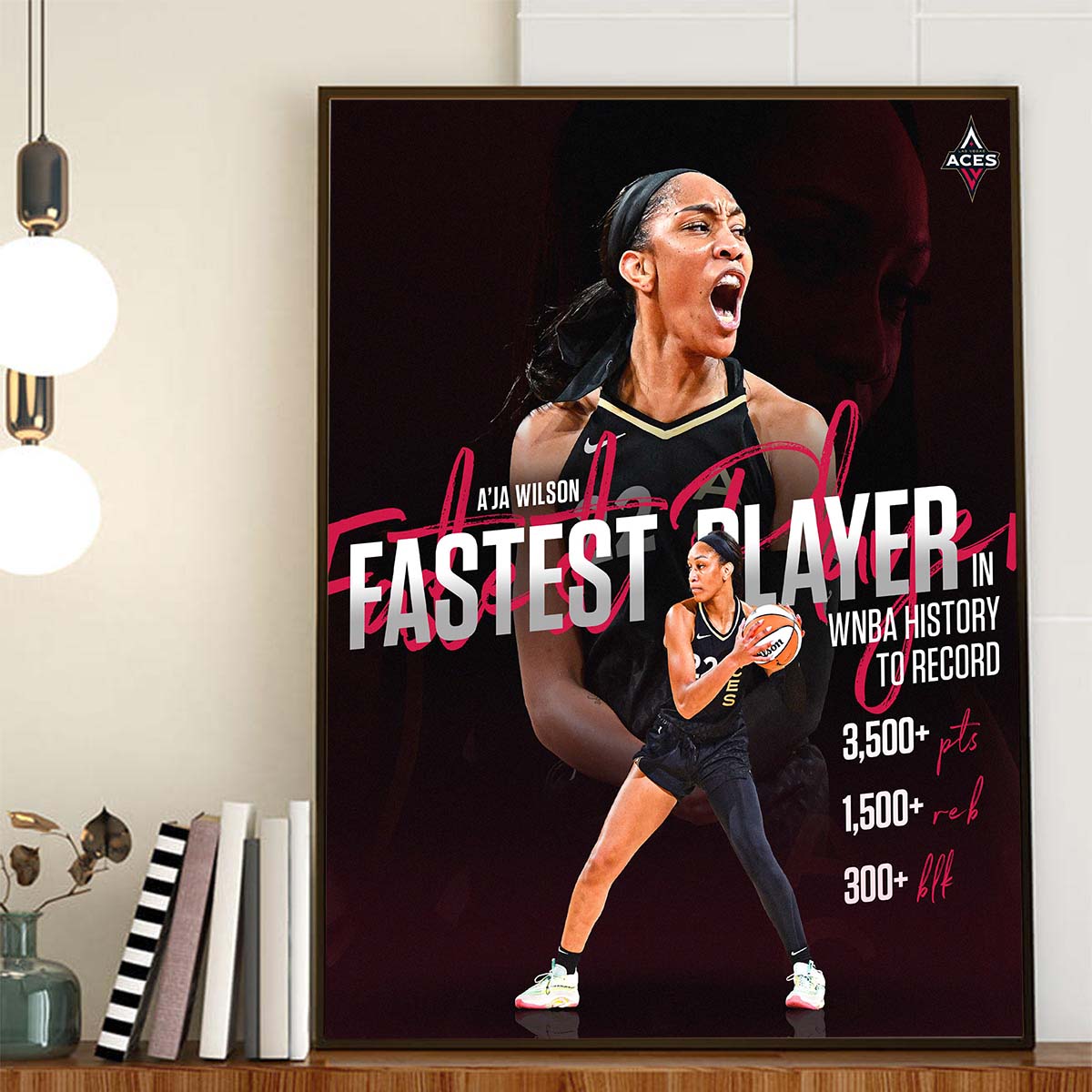 Aja Wilson Is The Fastest Player In WNBA History To Record H | Inspire ...
