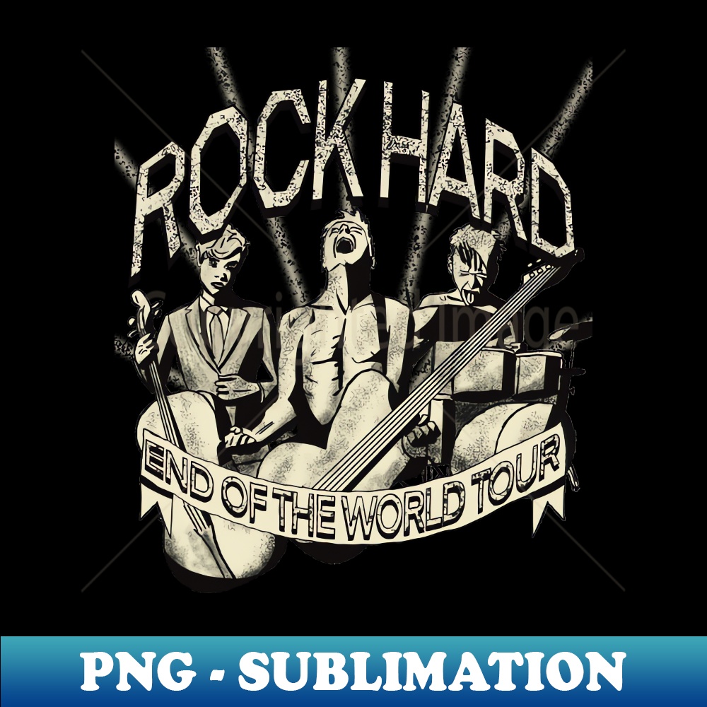 ROCK HARD - Band Tee - PNG Sublimation Digital Download - Pe | Inspire ...