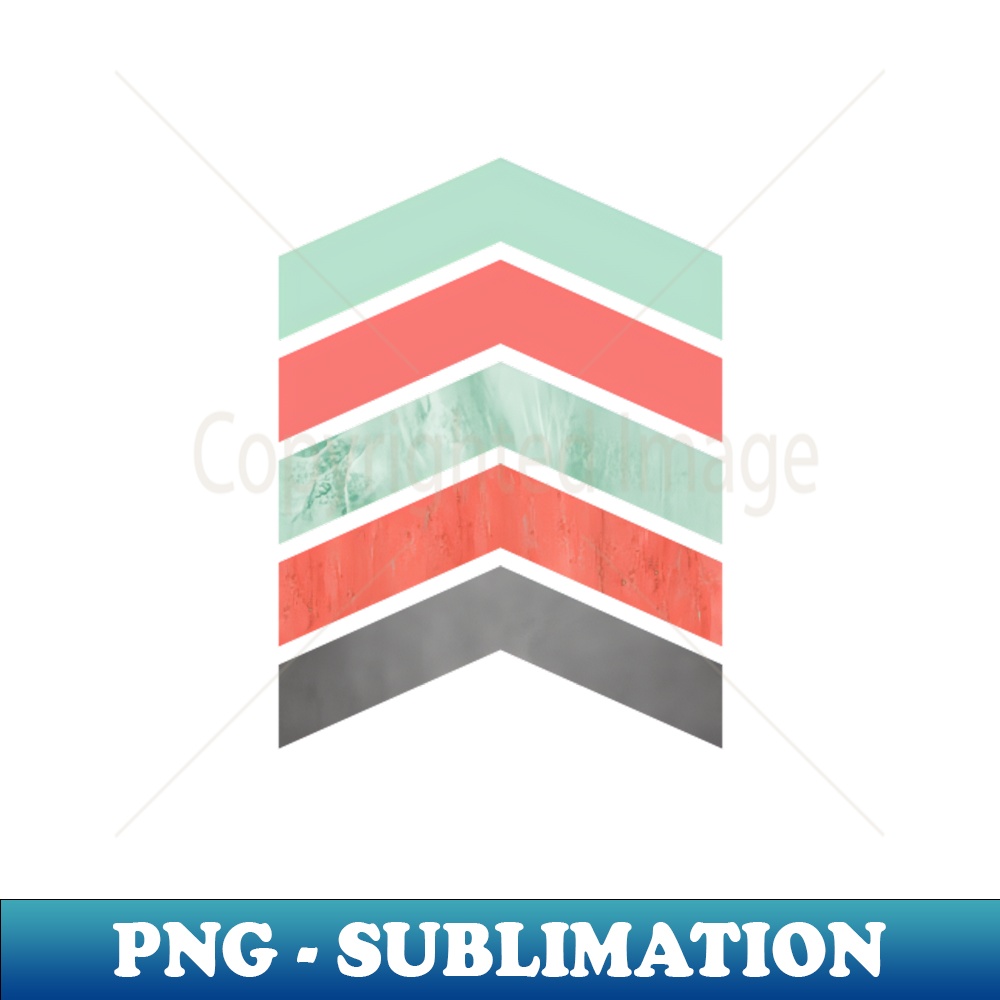 Chevrons in Coral and Mint Green - Premium Sublimation Digit | Inspire ...