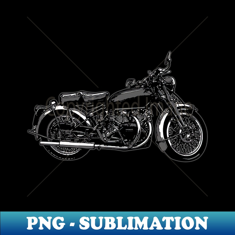 1951 Vincent Black Shadow Motorcycle Graphic - PNG Sublimati | Inspire ...