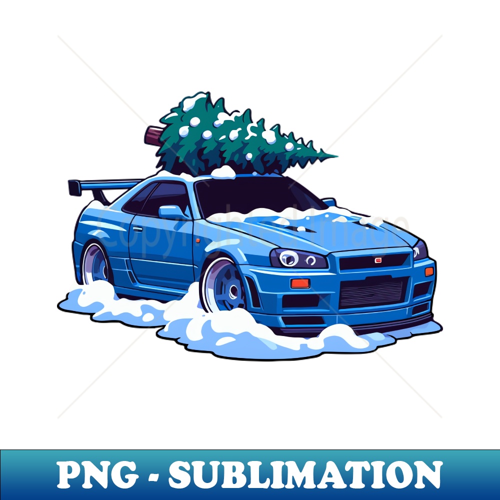 Skyline GTR Christmas - Trendy Sublimation Digital Download | Inspire ...