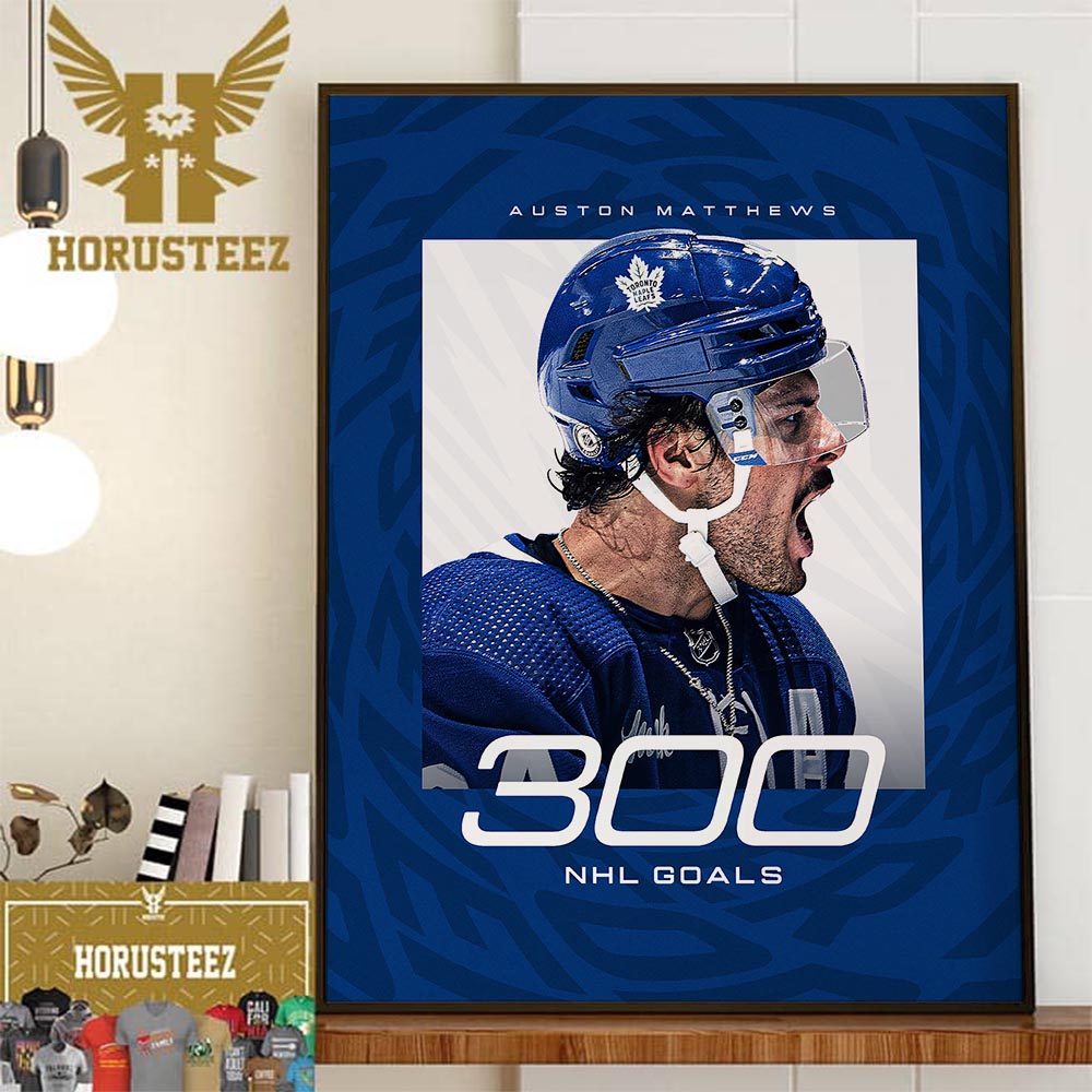 Congrats AM34 Auston Matthews 300 NHL Goals With Toronto Map | Inspire ...