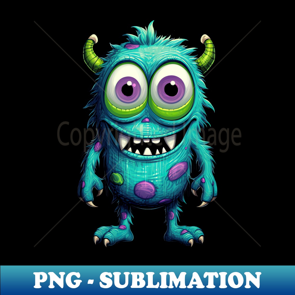Cute Little Monster - PNG Transparent Digital Download File | Inspire ...