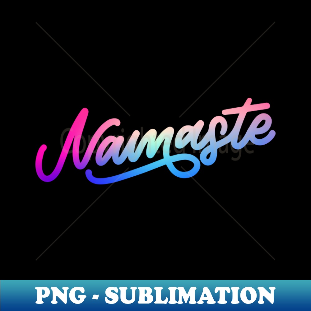 Namaste Beautiful Yoga Gift - PNG Transparent Sublimation De - Inspire ...