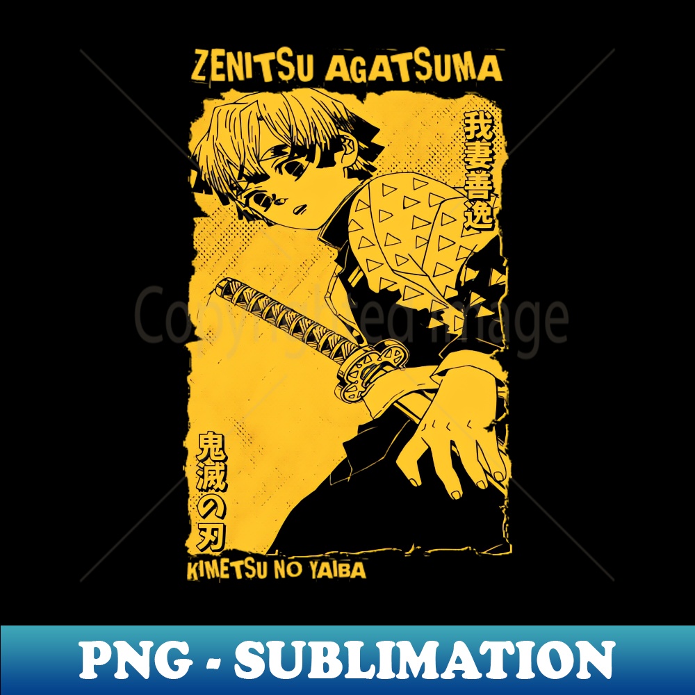 Yellow zenitsu dm - Modern Sublimation PNG File - Defying th | Inspire ...