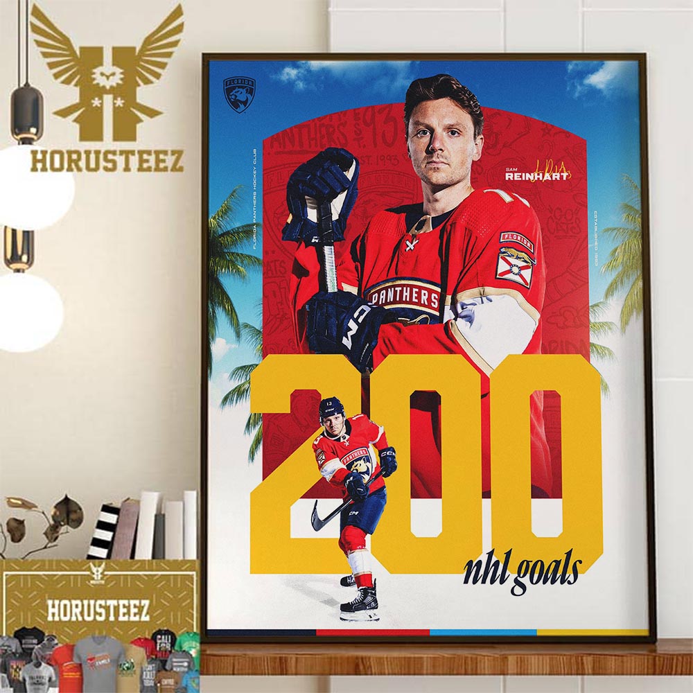Florida Panthers Sam Reinhart 200 Career NHL Goals Home Deco | Inspire ...