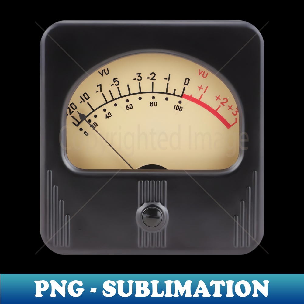 Vintage Volume VU Meter - Vintage Sublimation PNG Download - - Inspire ...