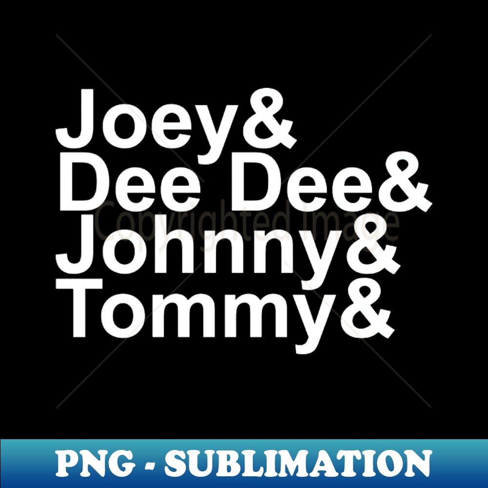 Joey Dee Dee Johnny Tommy - PNG Transparent Sublimation Desi | Inspire ...
