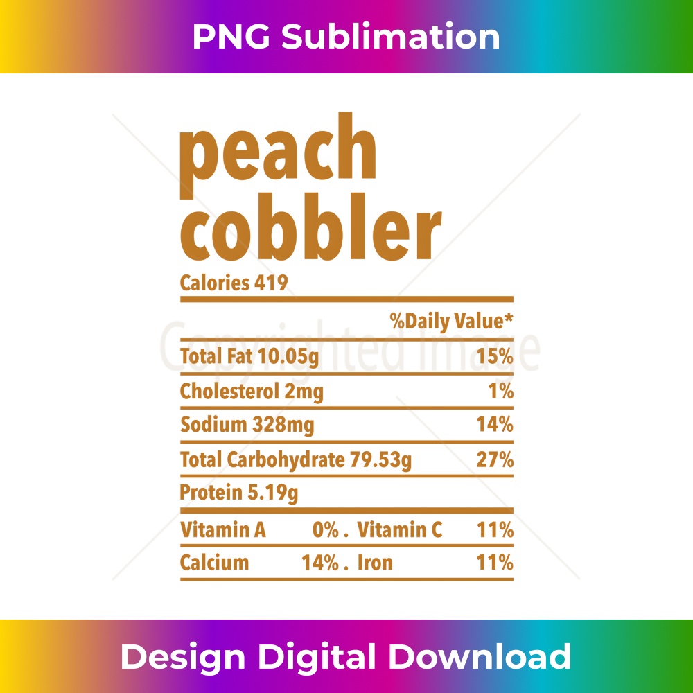 Peach Cobbler Nutrition Facts Thanksgiving Christmas Food Lo | Inspire ...