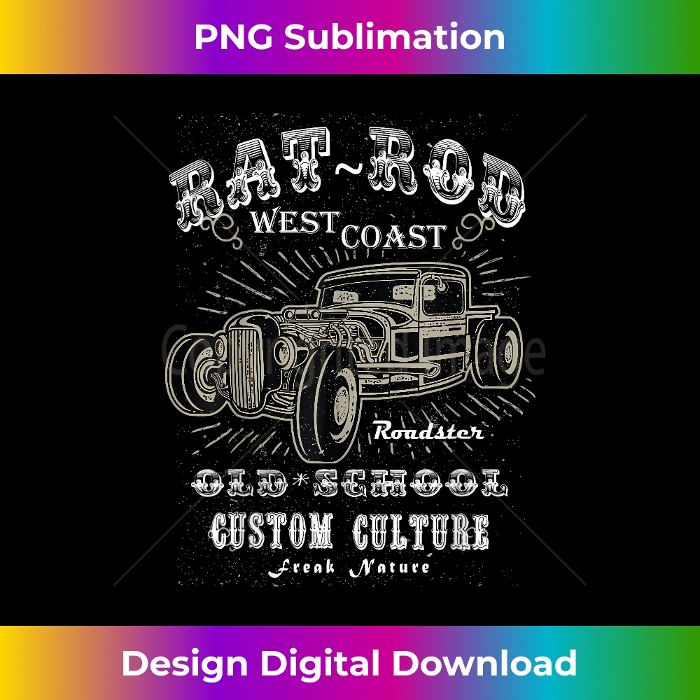 Rat Rod West Coast Hot Rod - Men Women T - Chic Sublimation | Inspire ...