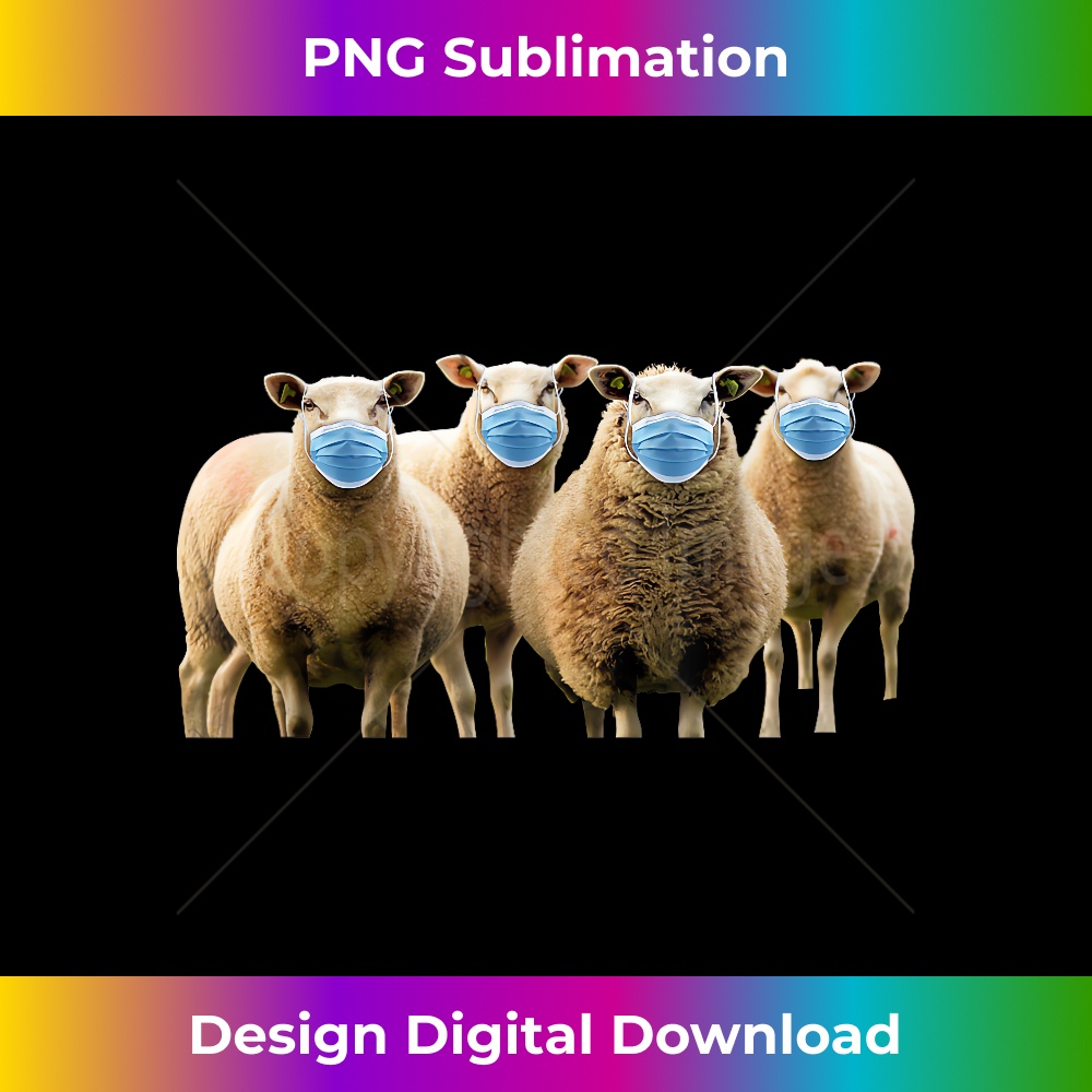 Sheep Wearing Mask Anti-Mask - Artisanal Sublimation PNG Fil | Inspire ...