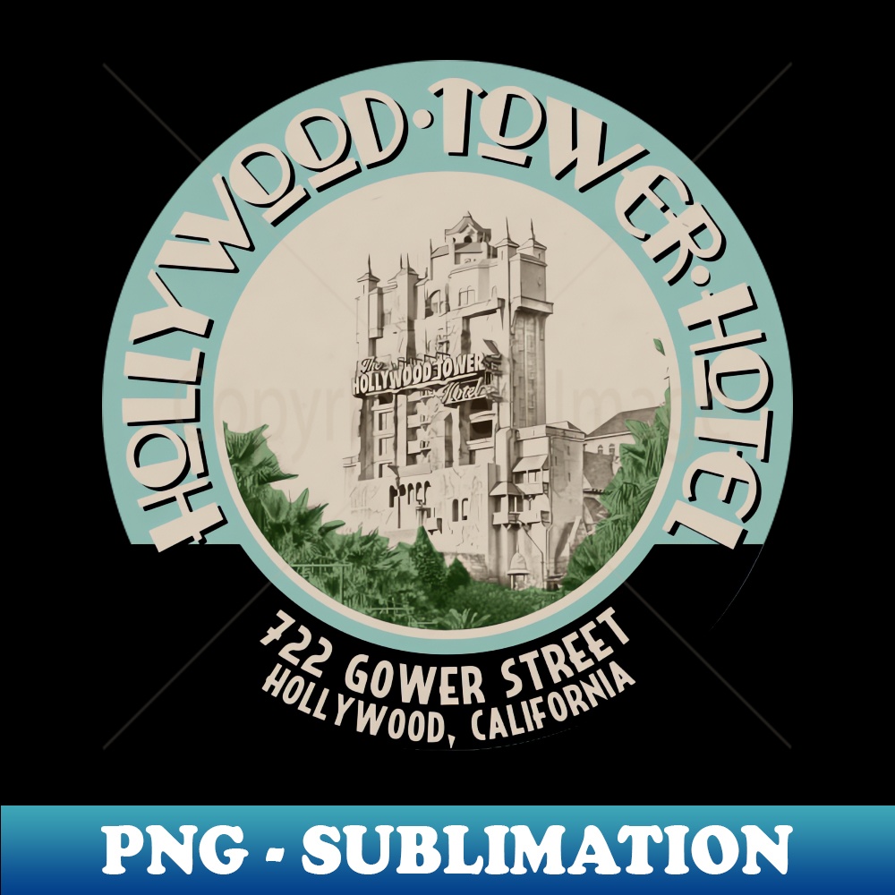 Tower of Terror Luggage Sticker - Exclusive Sublimation Digi | Inspire ...