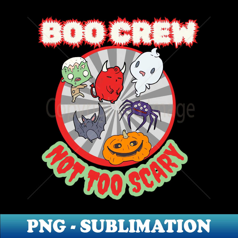Retro Vintage Halloween The Little Boo Crew Not Too Scary - | Inspire Uplift