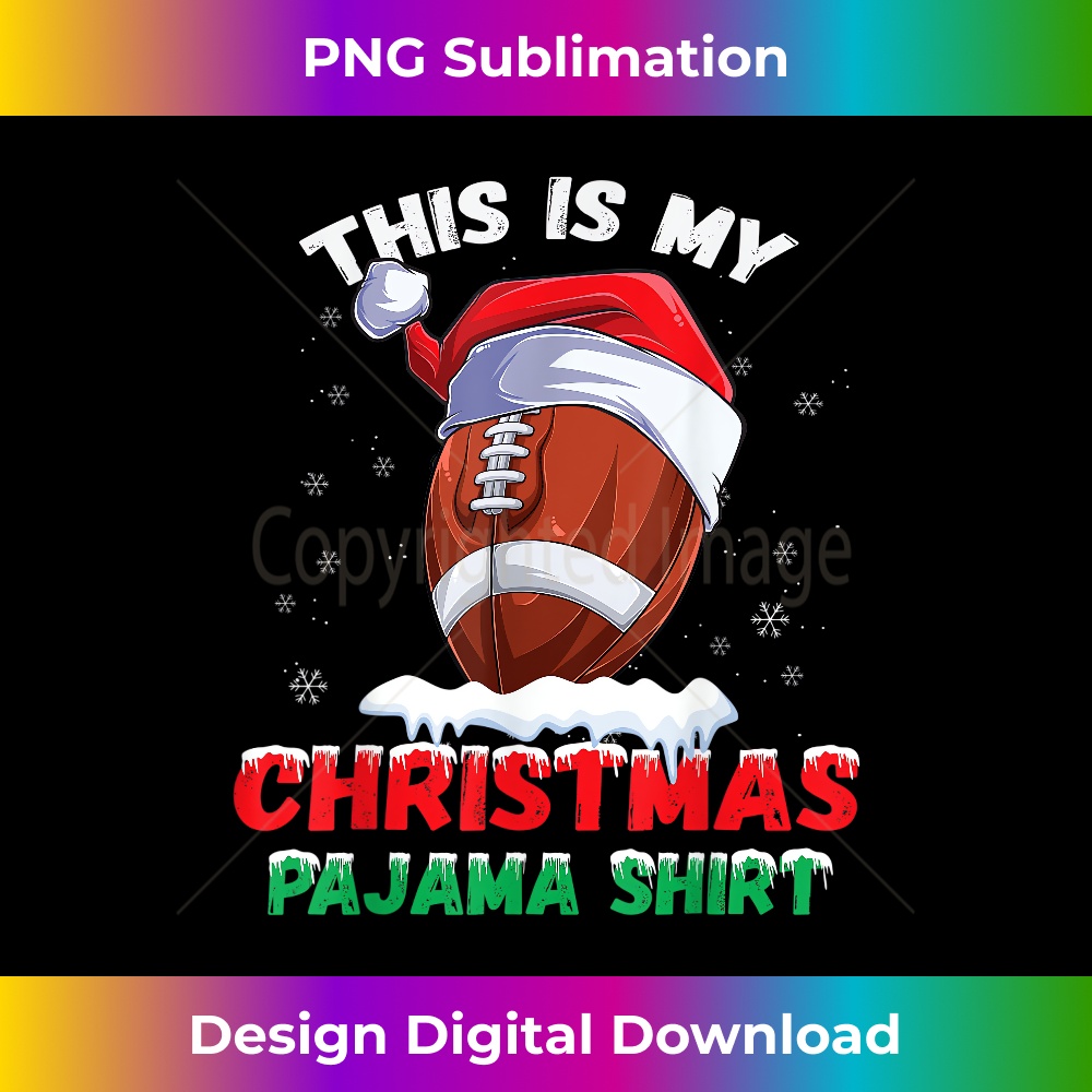 This Is My Christmas Pajama Football Santa Hat Boys - Edgy S | Inspire ...