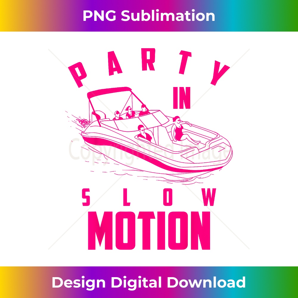 Party In Slow Motion Cute Pontoon Boat Funny Gift - Eco-Fri | Inspire ...