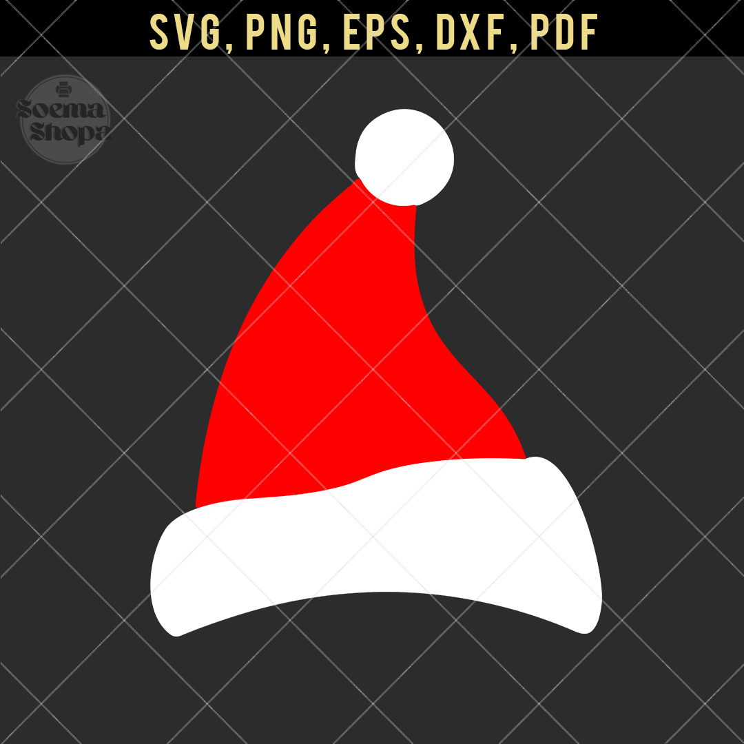 Santa Hat SVG, Christmas SVG, PNG Clipart, Compatible with C - Inspire ...