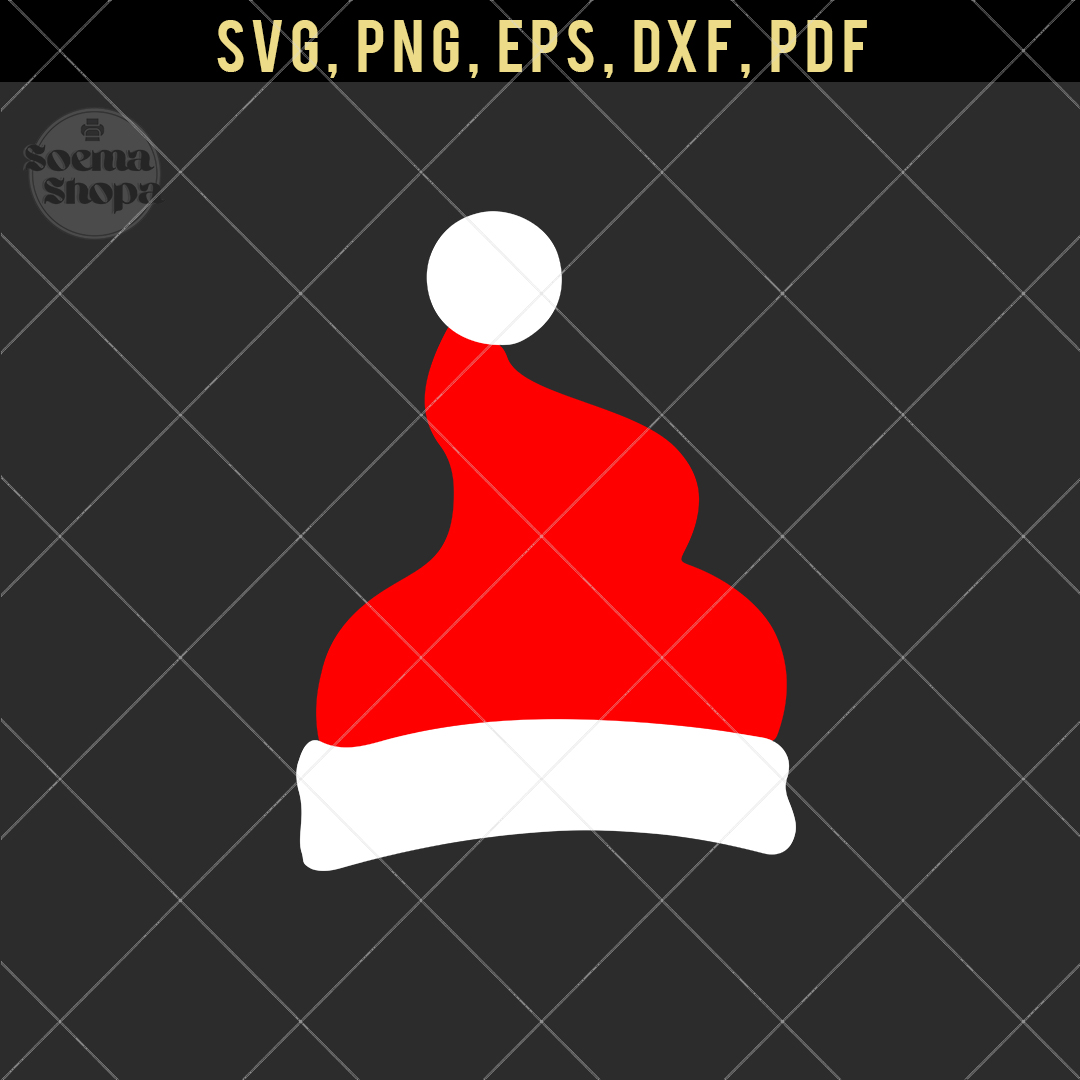 Santa Hat SVG, Christmas SVG, PNG Clipart, Compatible with C | Inspire ...