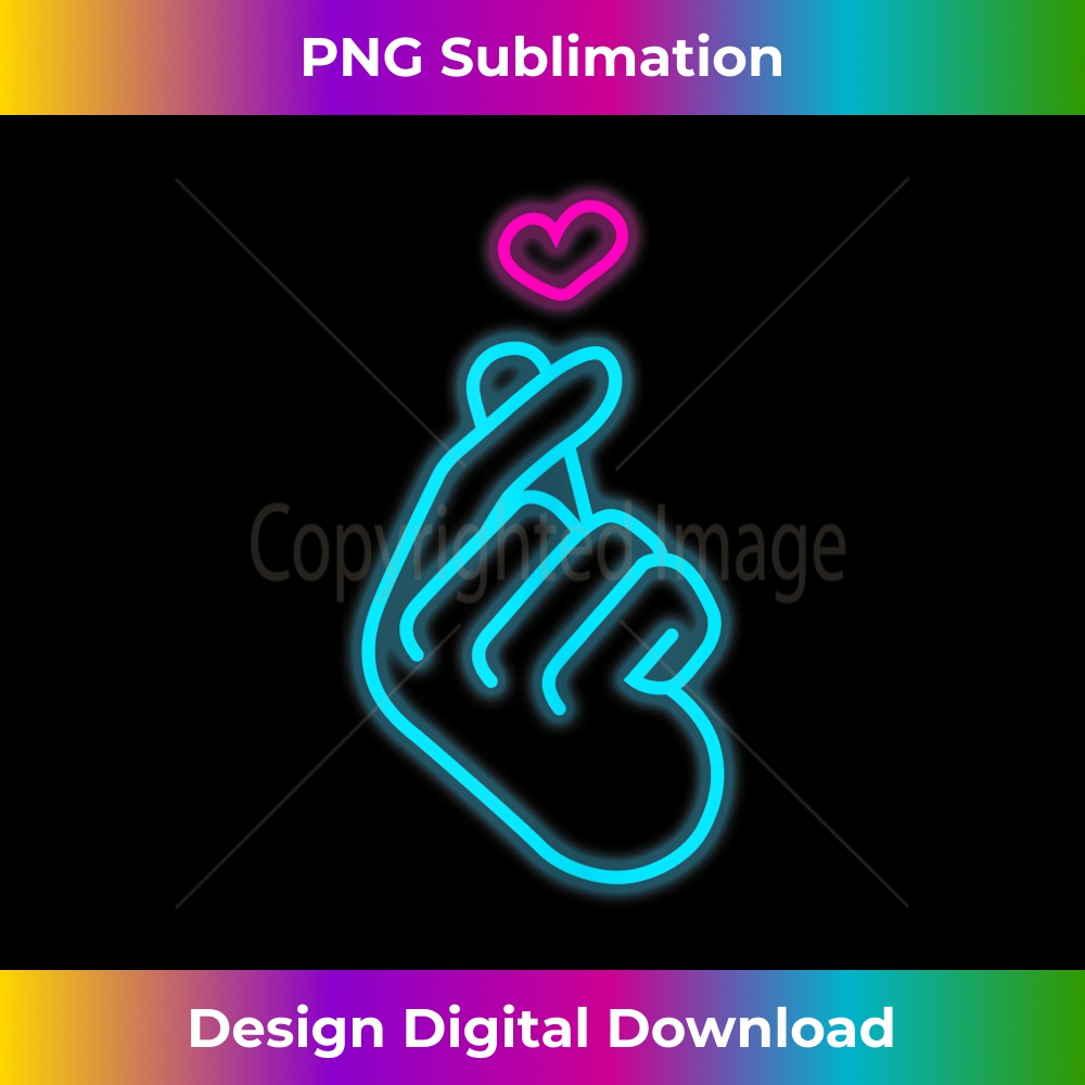 K-pop Hand Symbol Finger Heart Korean Pop Music Women Girls - Inspire ...