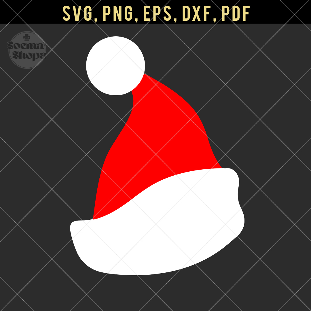 Santa Hat SVG, Christmas SVG, PNG Clipart, Compatible with C | Inspire ...