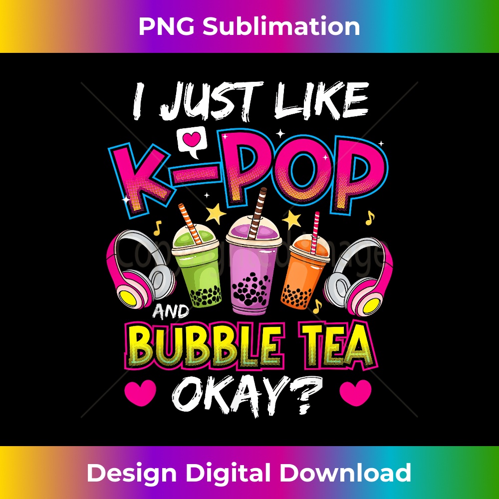 K-Pop K Pop Bubble Tea Boba Tea KPop - Minimalist Sublim - Inspire Uplift