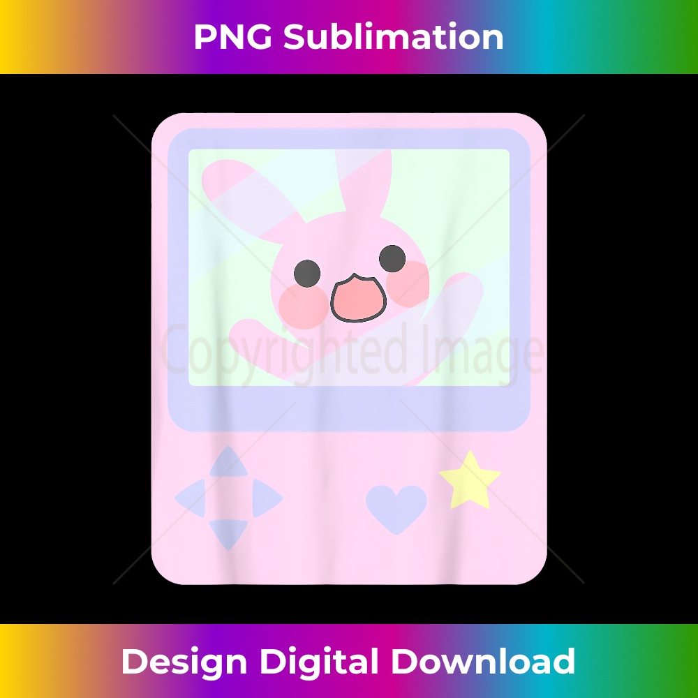 Kawaii Gamer Bunny Rabbit Pastel - Minimalist Sublimation Di - Inspire ...