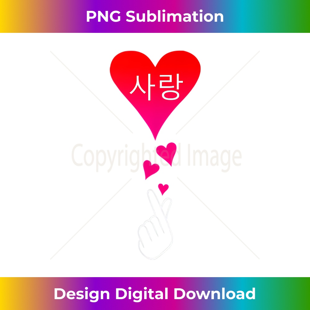 Korean Saranghae Finger Hand Heart Kpop Love K-pop Kdrama - - Inspire ...