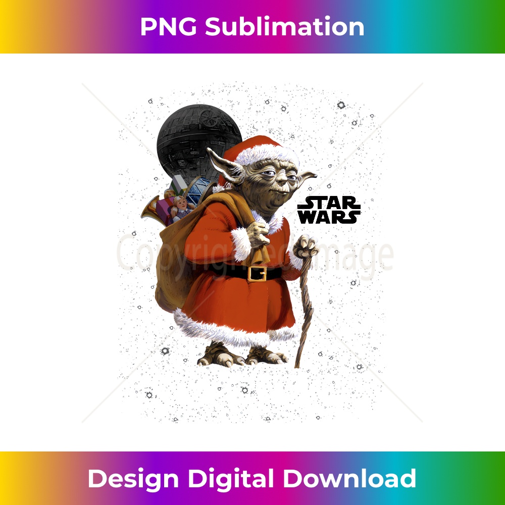Star Wars Christmas Yoda Galactic Santa Claus Costume Poster - Inspire ...