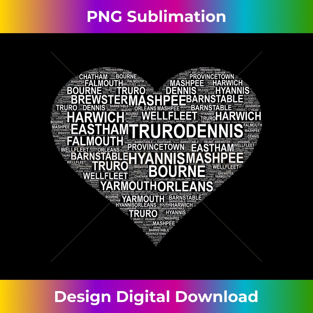 THE HEART OF CAPE COD - Deluxe PNG Sublimation Download - Pi | Inspire Uplift