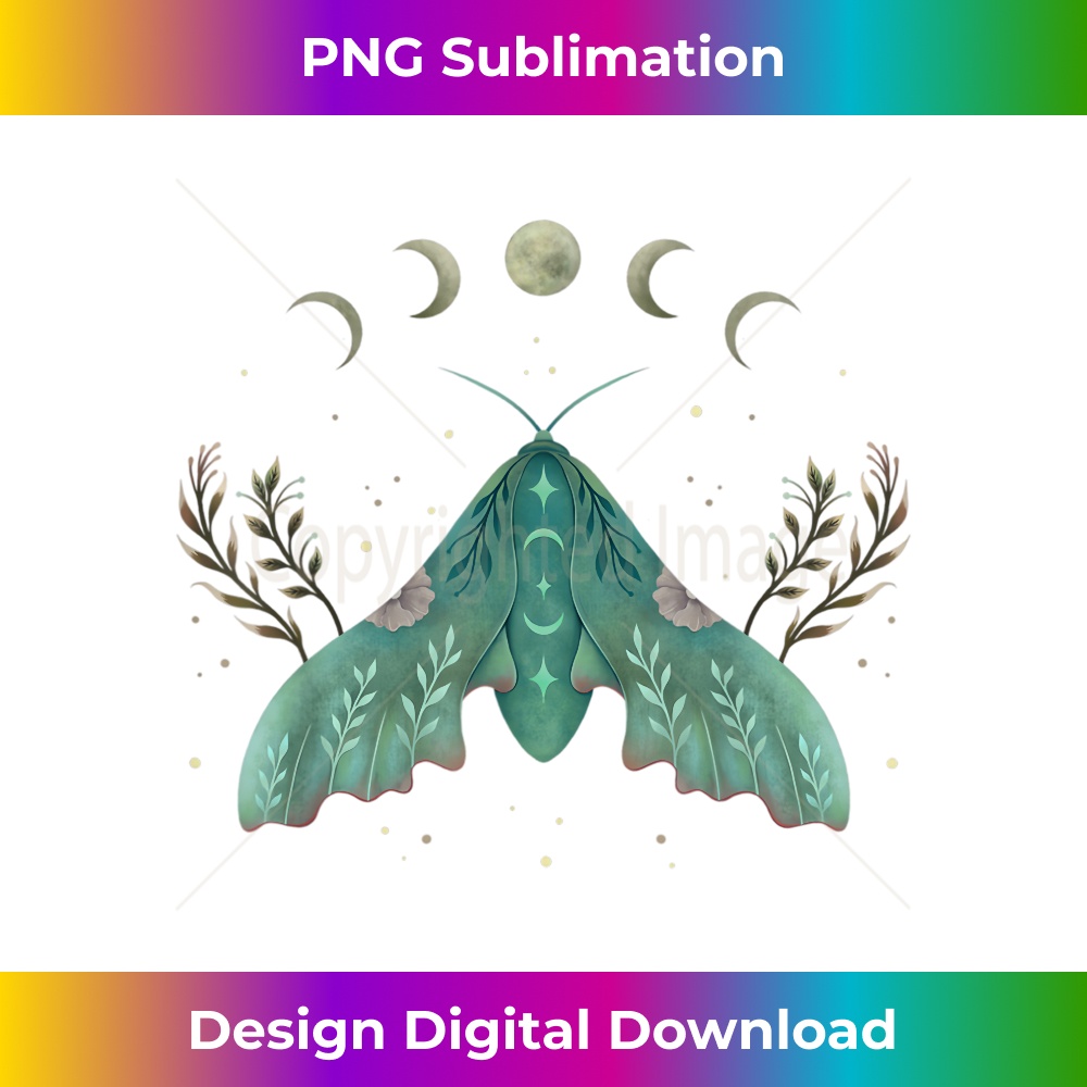 Moon Phases Luna Moth Insect Lover Cottagecore Aesthetic - F | Inspire ...